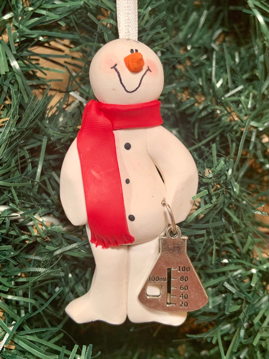 Scientist Snowman Tree Ornament – Roberta Originals