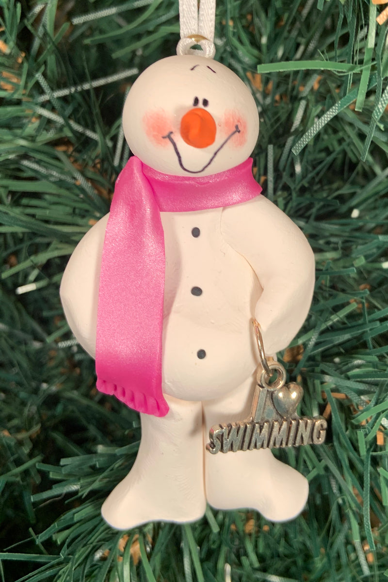 Swimmer Snowman Tree Ornament – Roberta Originals